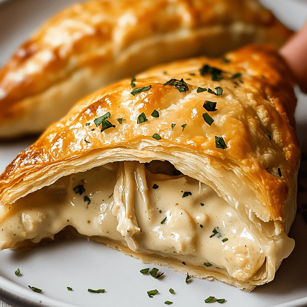 Crispy Air Fryer Chicken Alfredo Calzones You’ll Love - The Tasty Fork