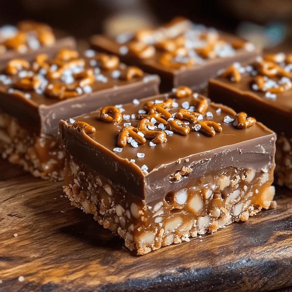 Easy No Bake Caramel Pretzel Cracker Bars Recipe - The Tasty Fork
