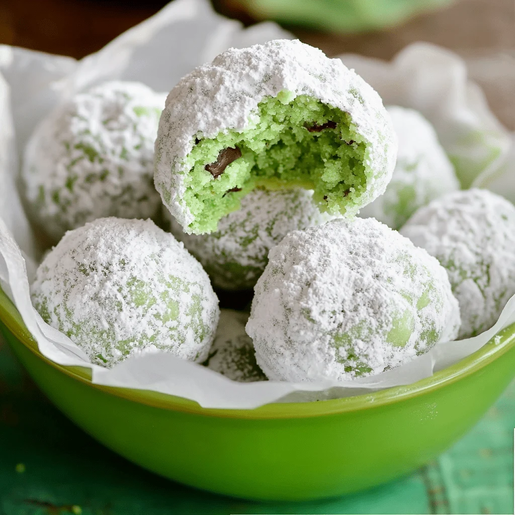 Mint Chocolate Chip Snowballs: A Festive Cookie Recipe - The Tasty Fork