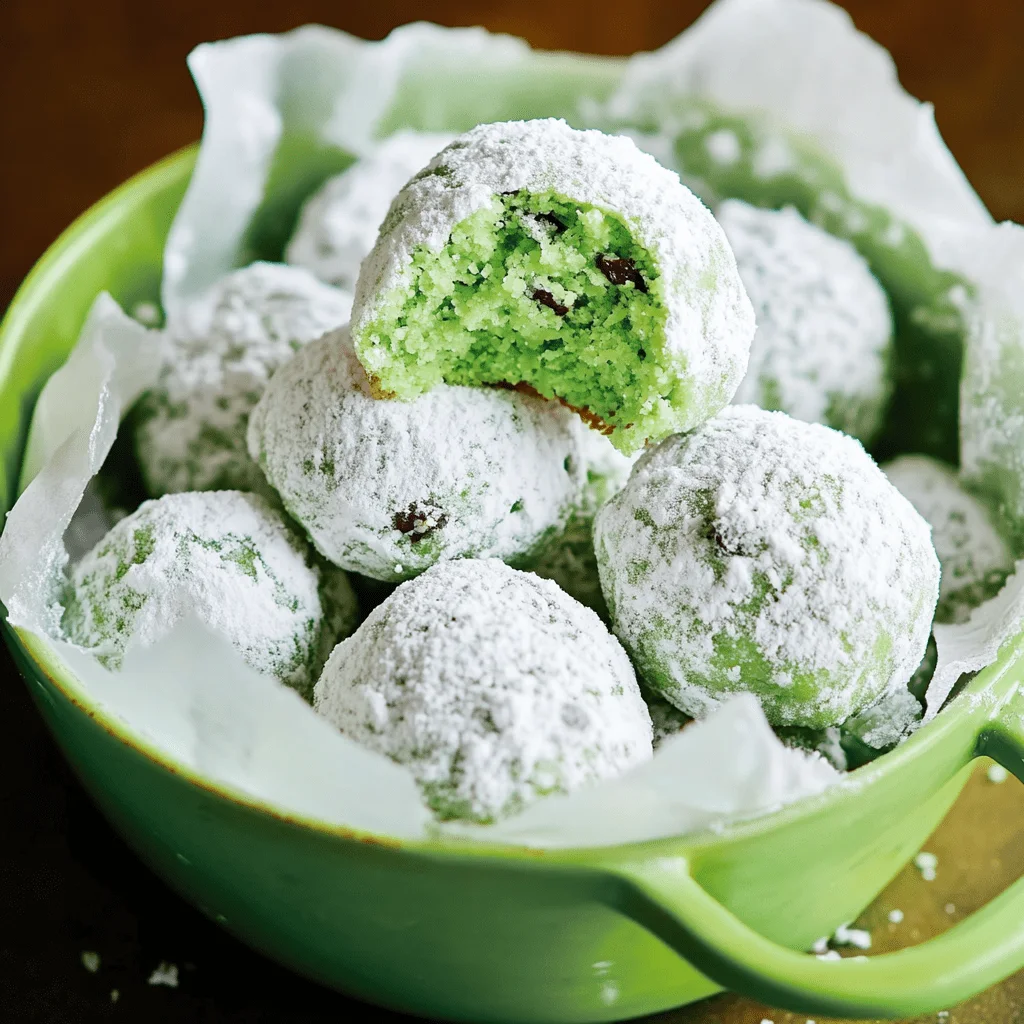 Mint Chocolate Chip Snowballs: A Festive Cookie Recipe - The Tasty Fork