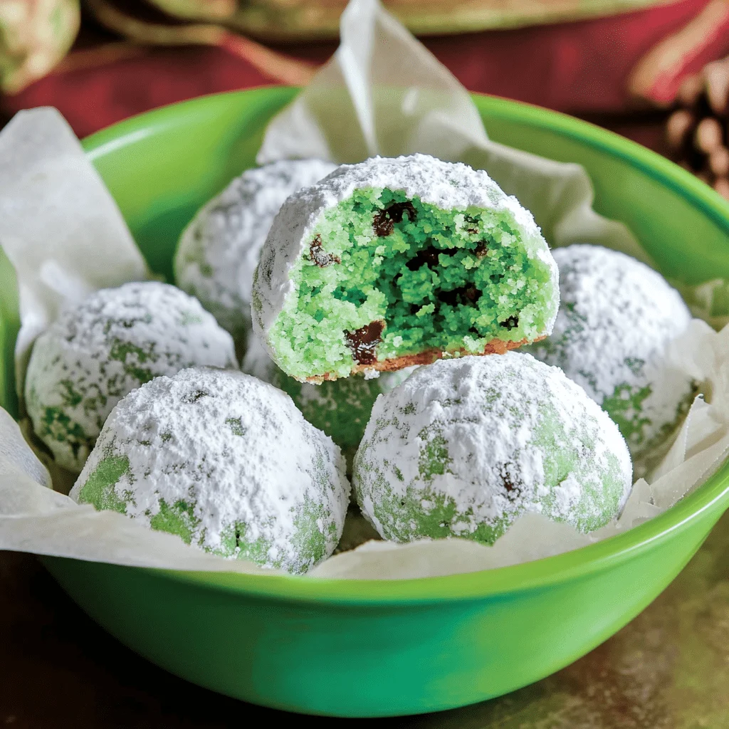 Mint Chocolate Chip Snowballs: A Festive Cookie Recipe - The Tasty Fork