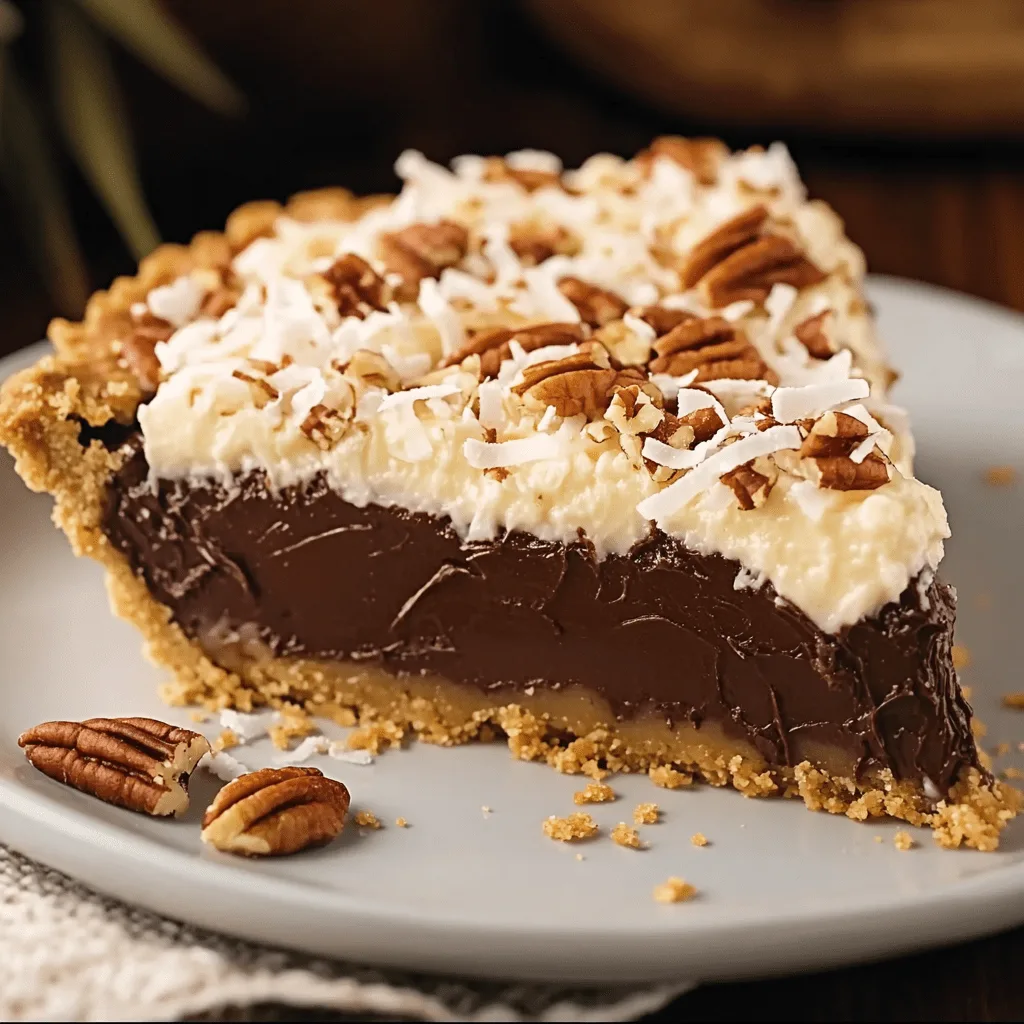No Bake German Chocolate Pie Recipe With Oreo Crust - The Tasty Fork