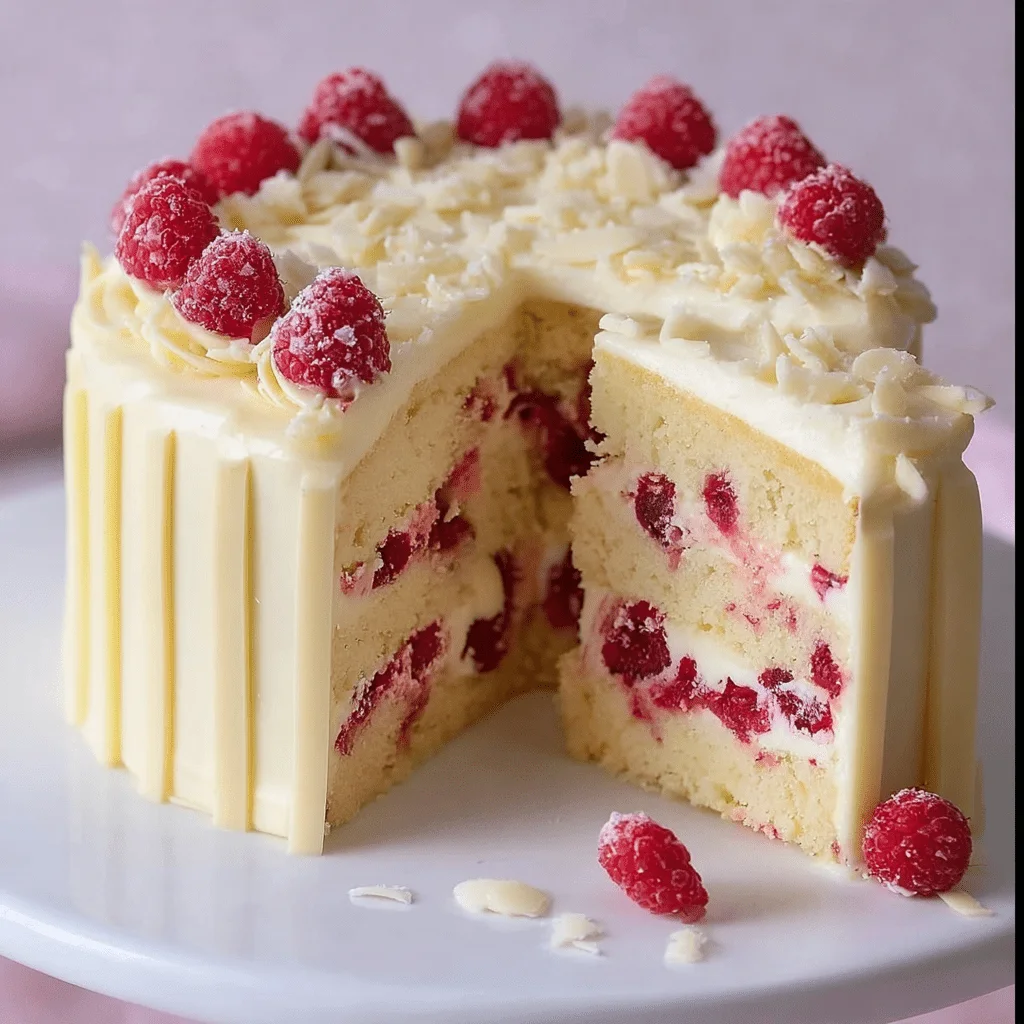 Indulgent White Chocolate Raspberry Dream Cake Recipe - The Tasty Fork