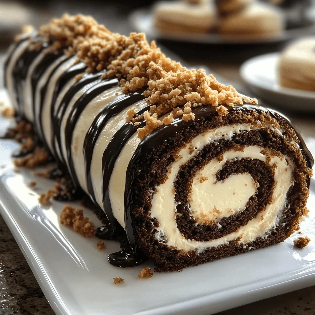 Dessert Sushi Rolls with Cream Cheese and Oreo Magic - The Tasty Fork