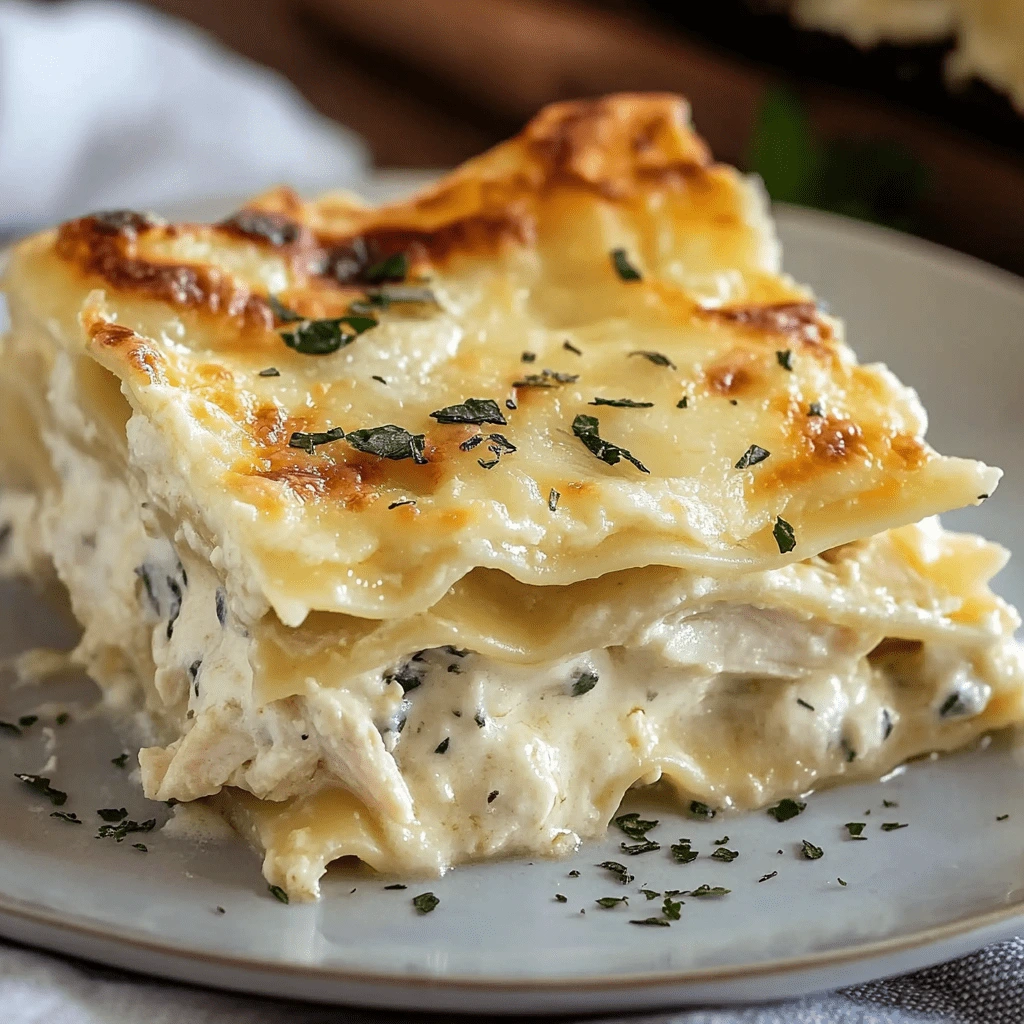 Easy Cheesy Chicken Lasagna Your Family Will Devour - The Tasty Fork