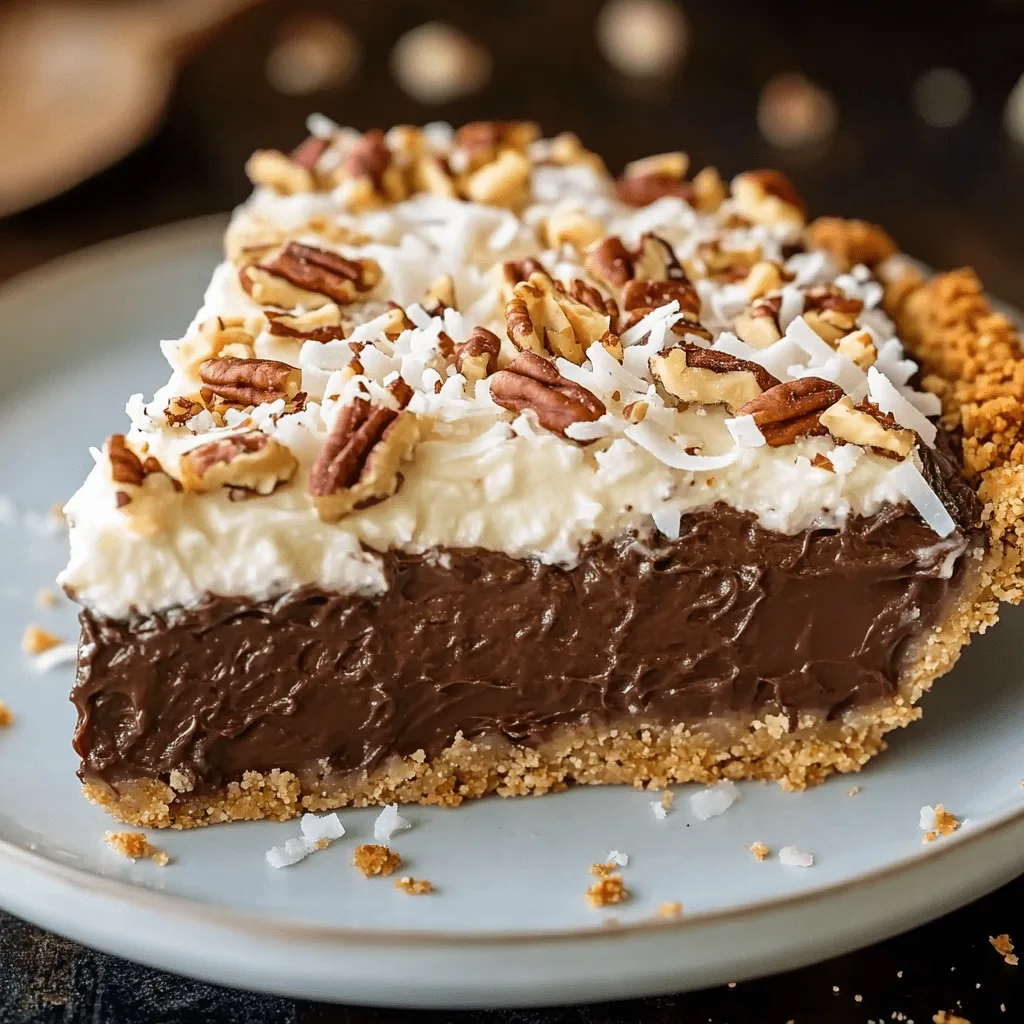 No Bake German Chocolate Pie Recipe With Oreo Crust - The Tasty Fork