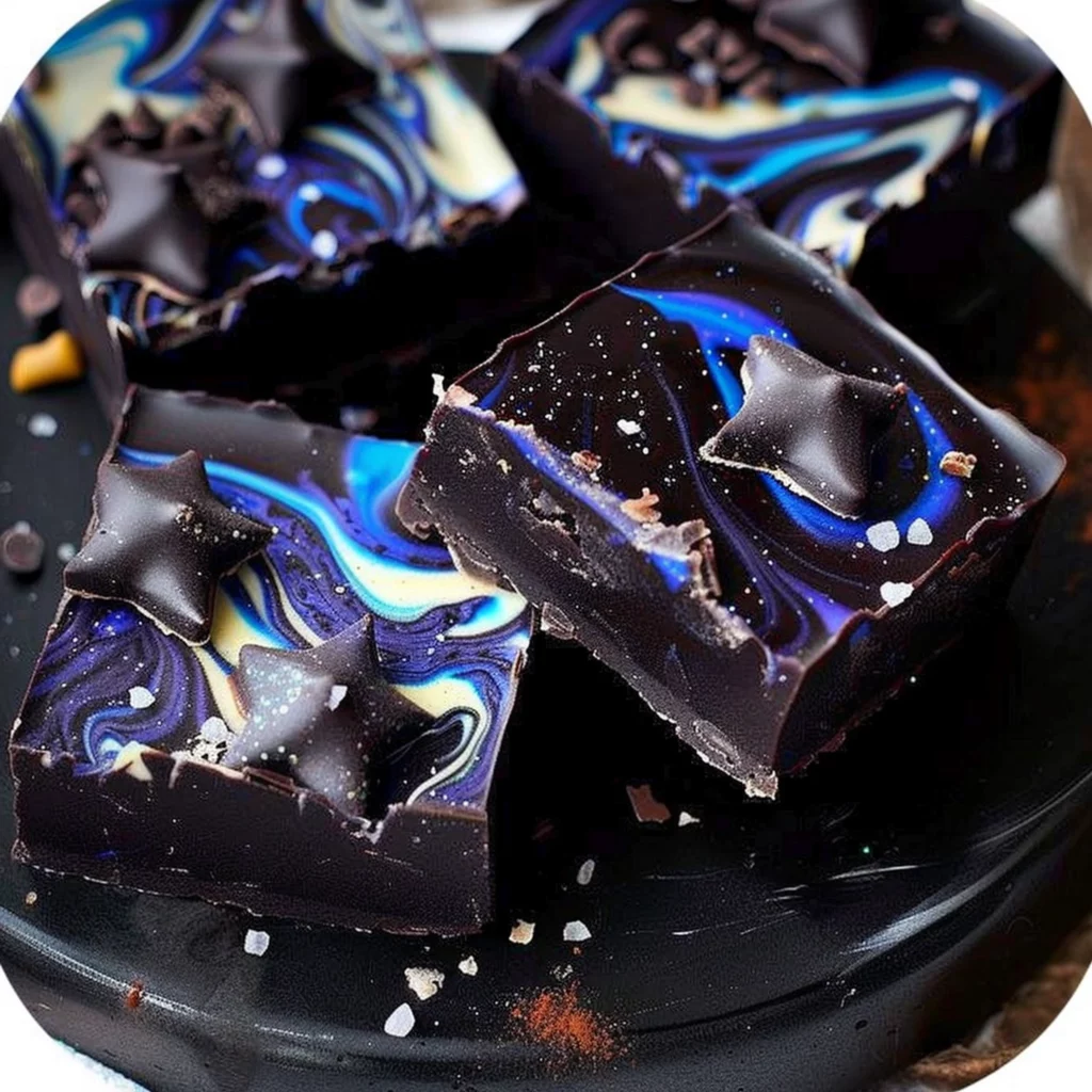 Midnight Galaxy Fudge: Easy Halloween Recipe in 25 Minutes
