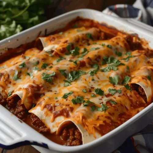 Easy Beef Enchiladas with Homemade Red Enchilada Sauce - The Tasty Fork