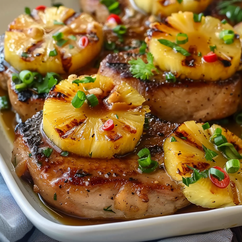 Pineapple Ginger Pork Chops Easy Marinade for Juicy Results - The Tasty Fork