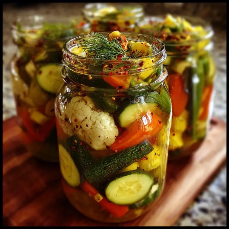 Quick Refrigerator Pickled Vegetables A Pickled Vegetables Recipe for ...
