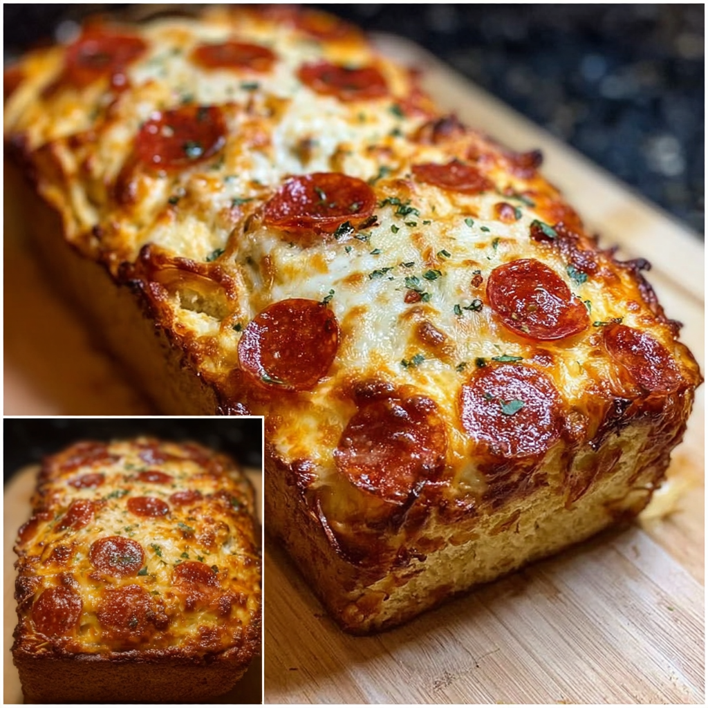 Pepperoni and Cheese Quick Bread A Savory, Cheesy Bread Recipe Made ...