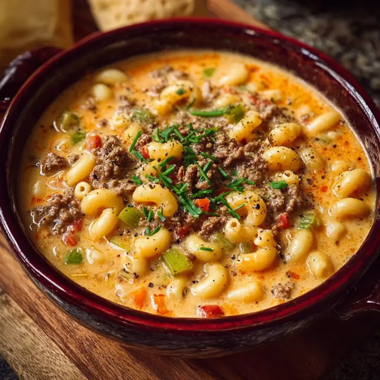 Beefy Mac and Cheese Soup The Easy One Pot 30 Minute Comfort Dinner ...