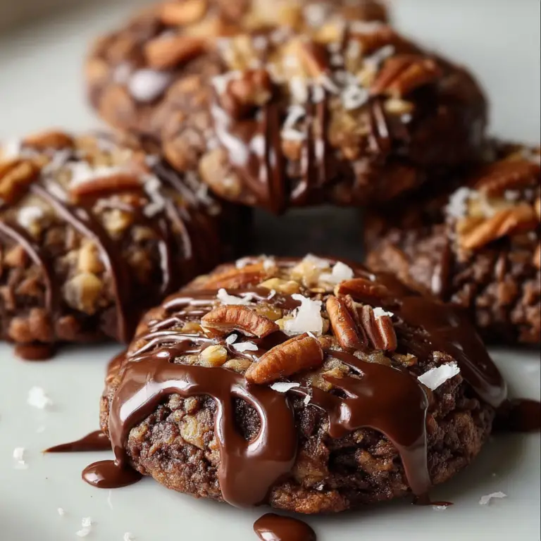 German Chocolate Cookies Chewy Chocolate with Coconut Pecan Frosting ...