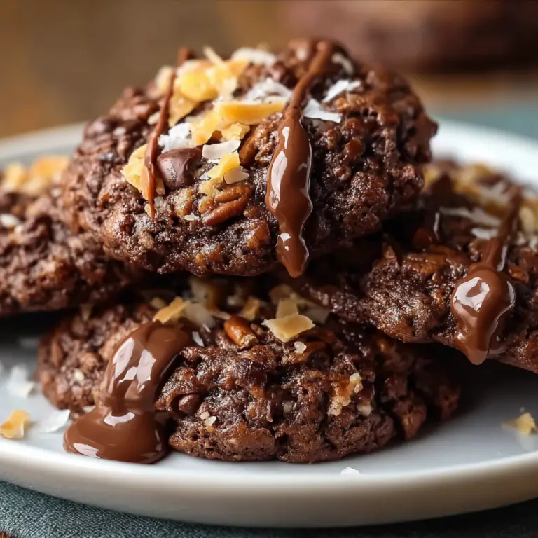 German Chocolate Cookies Chewy Chocolate with Coconut Pecan Frosting ...