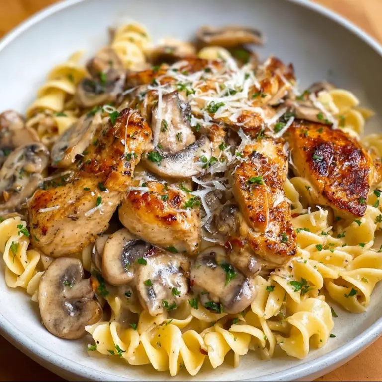 Creamy Chicken Marsala Pasta An Easy Chicken Marsala Pasta Recipe - The ...