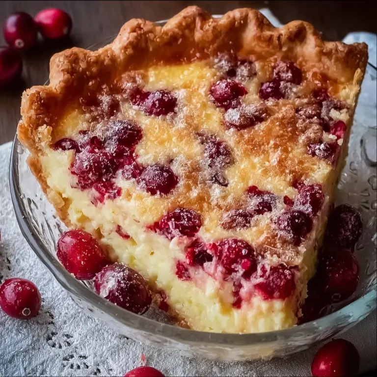 Cranberry Custard Pie – A Creamy, Tangy Twist on Holiday Baking - The ...