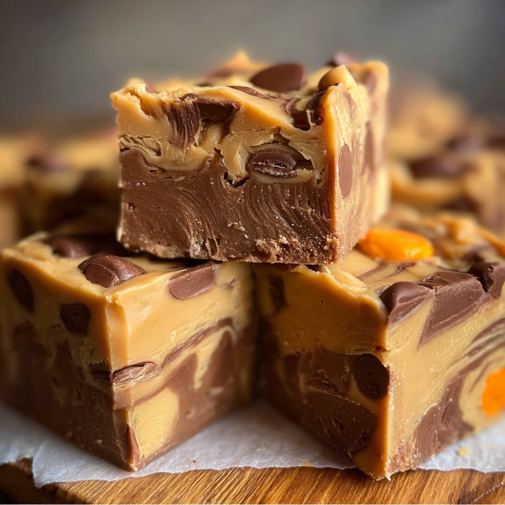 Creamy Peanut Butter Candy Bar Fudge – An Easy No-Bake Favorite - The ...