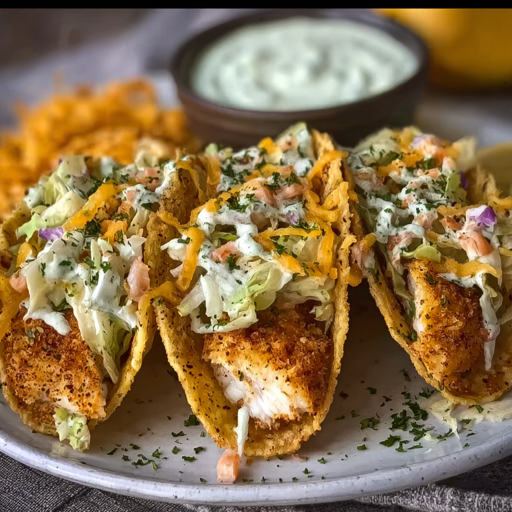 Viral Dill Pickle Ranch Smash Chicken Tacos with Crispy Cheese Lace ...