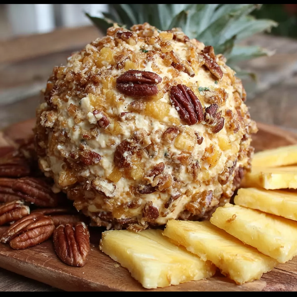 How to Make a Pineapple Pecan Cheese Ball for the Holidays - The Tasty Fork