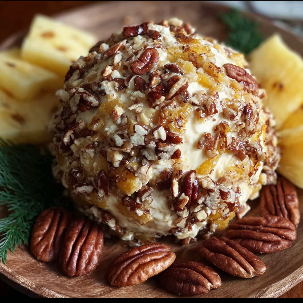 How to Make a Pineapple Pecan Cheese Ball for the Holidays - The Tasty Fork