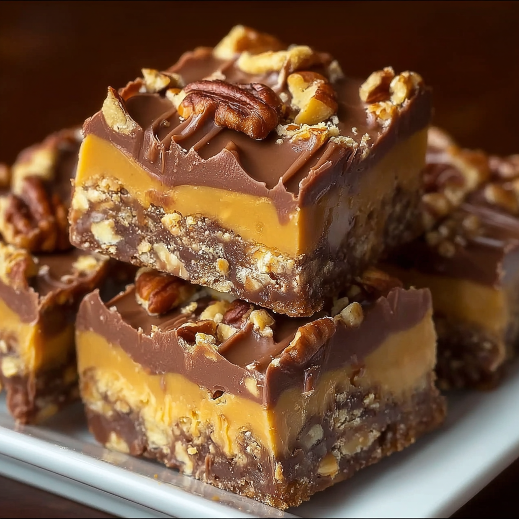 Easy Turtle Bars – Chocolate, Caramel & Pecan Heaven - The Tasty Fork
