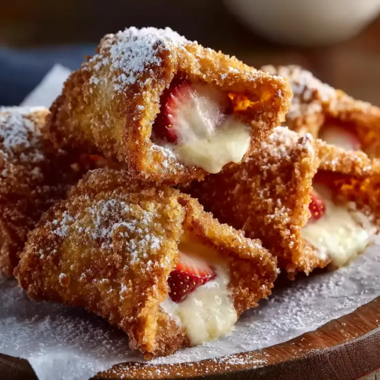 Deep-Fried Strawberry Cheesecake Pies – Crispy, Creamy & Sweet Easy ...